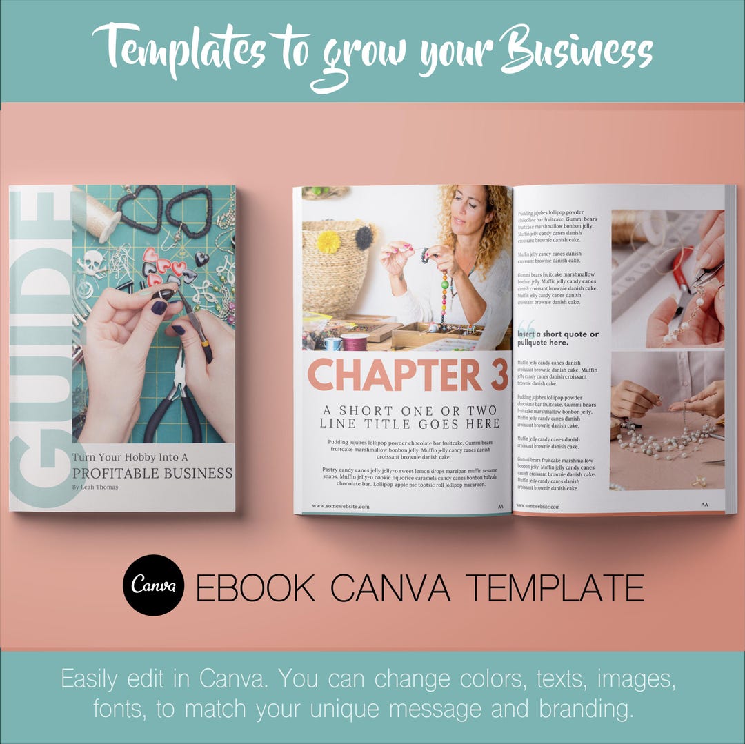 Canva Ebook | Creative Maker, Template With Content, Chapter Covers ...