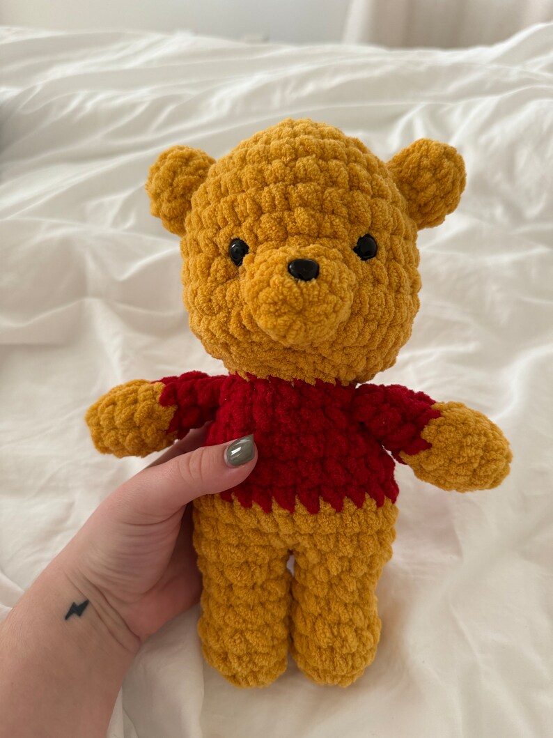 Winnie the Pooh Crochet Plushie - Etsy