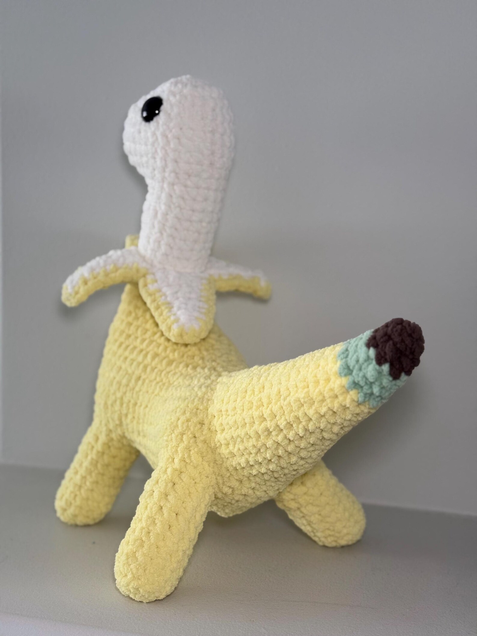 Bananasaurus Crochet Plushie (large - 1’5’’) - Etsy