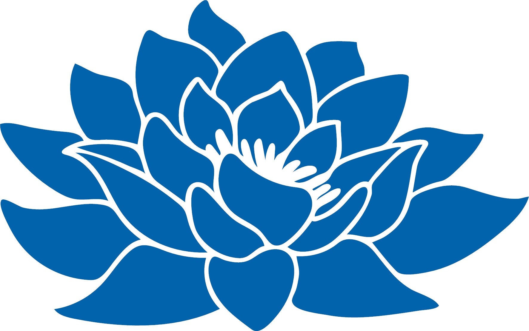 Lotus Flower Decal Sticker Lotus Flower Vinyl Decal Floral Decal Sacred ...