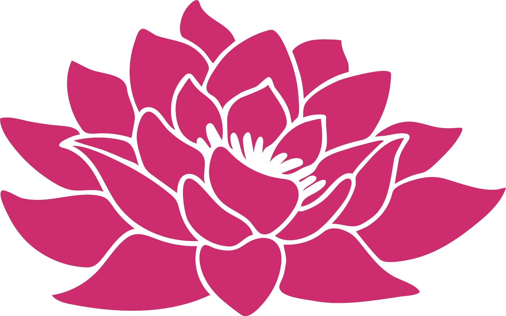 Lotus Flower Decal Sticker Lotus Flower Vinyl Decal Floral Decal Sacred ...