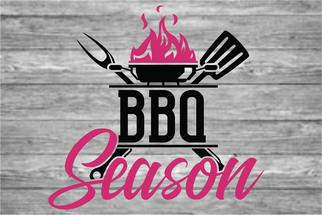 BBQ Season Decal Grilling Decal Outdoor Cooking Sticker BBQ Party Decal ...