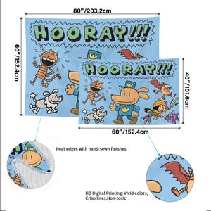 Dog Man Party Banner Gift, Decoration Banner for Kids Birthday Party ...