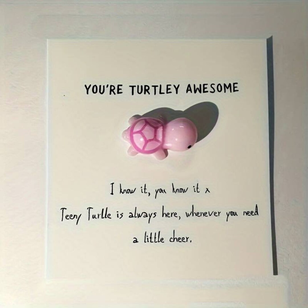 Turtle Greeting Card/ Gift. 'you're Turtley Awesome'. Funny Friendhsip ...