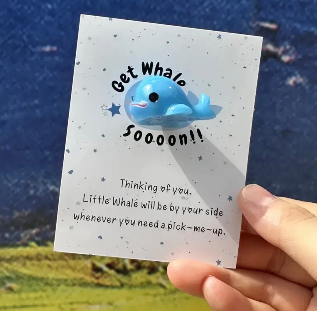 Get Well Soon Gift - 'get Whale Soon' - Perfect for a Pick-me-up for ...