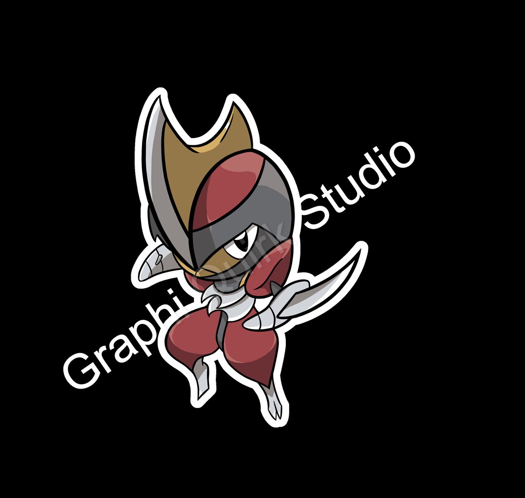 Pokemon Bisharp Fan Art Chibi Style PNG Sticker - Etsy