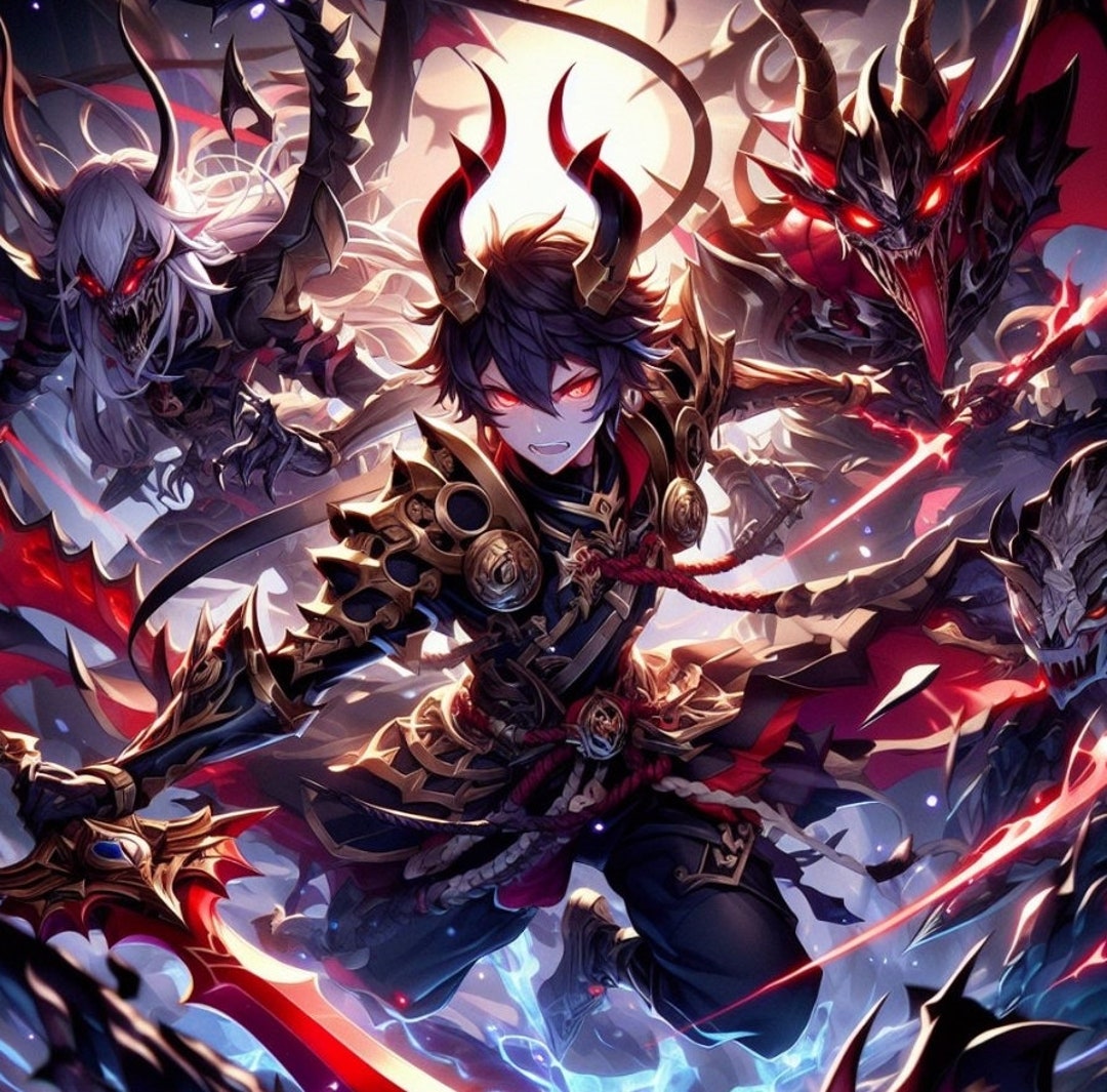 AI Generated Anime Demon King Wallpaper - Etsy