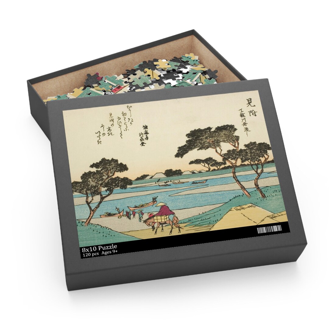 Japanese Art Puzzle (120 Piece), Gift, Family Game Idea - Etsy