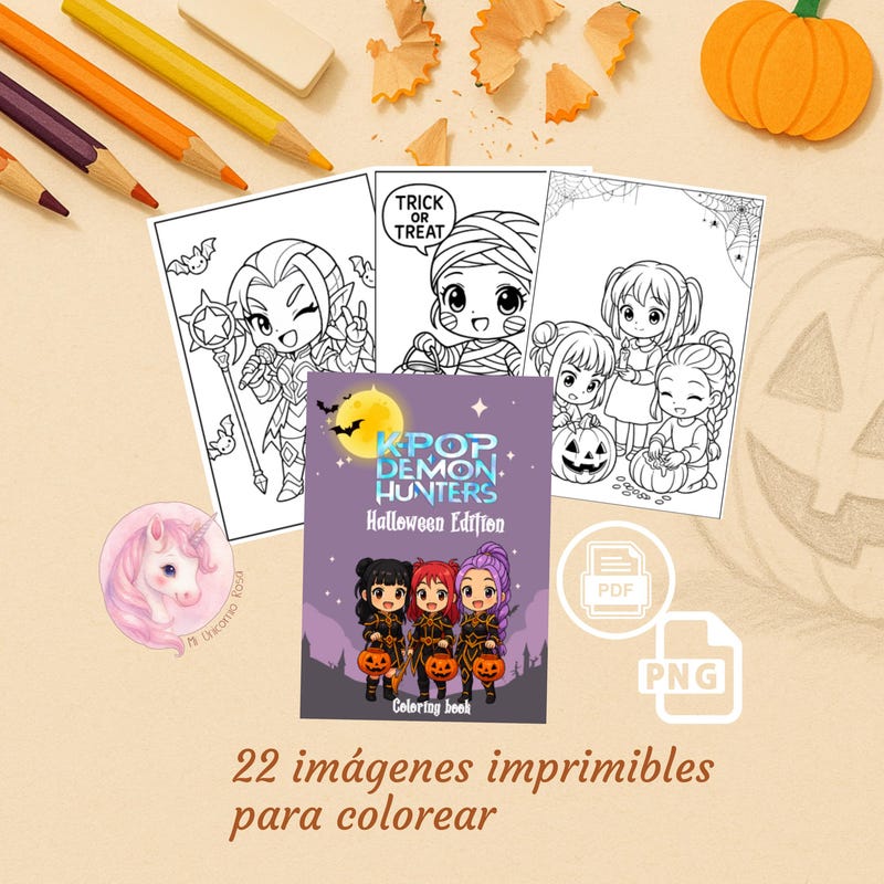 Huntrix kpop demon hunters characters colouring pages - Etsy Nederland