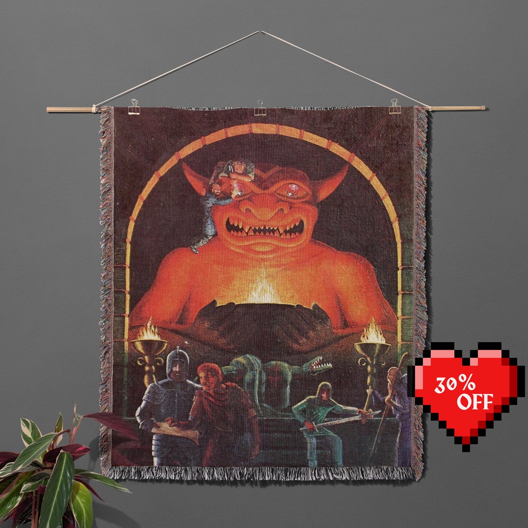 Dungeons and Dragons Handwoven Tapestry Throw Blanket Tabletop ...