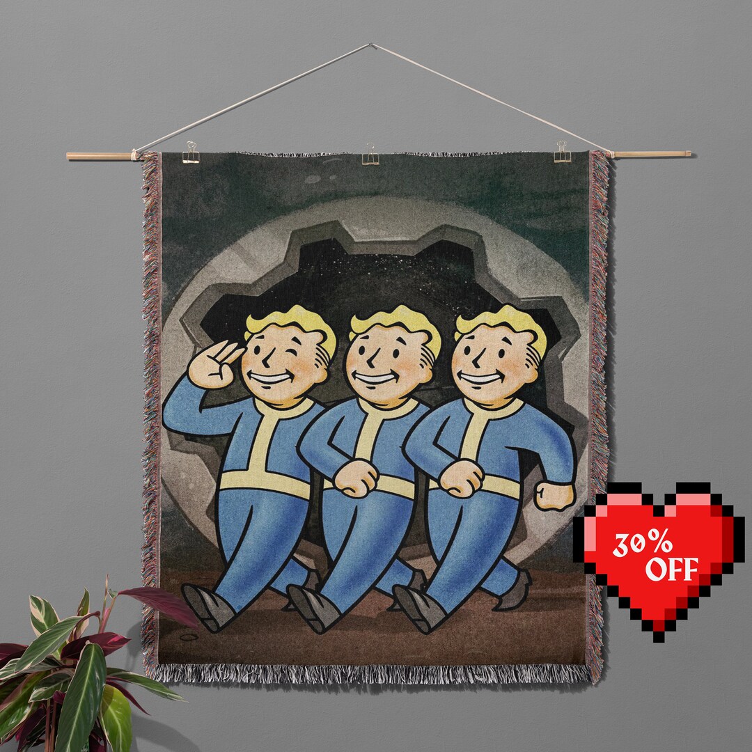 Fallout Wall Art Game Room Tapestry Fallout Gift Art Tapestry Woven ...
