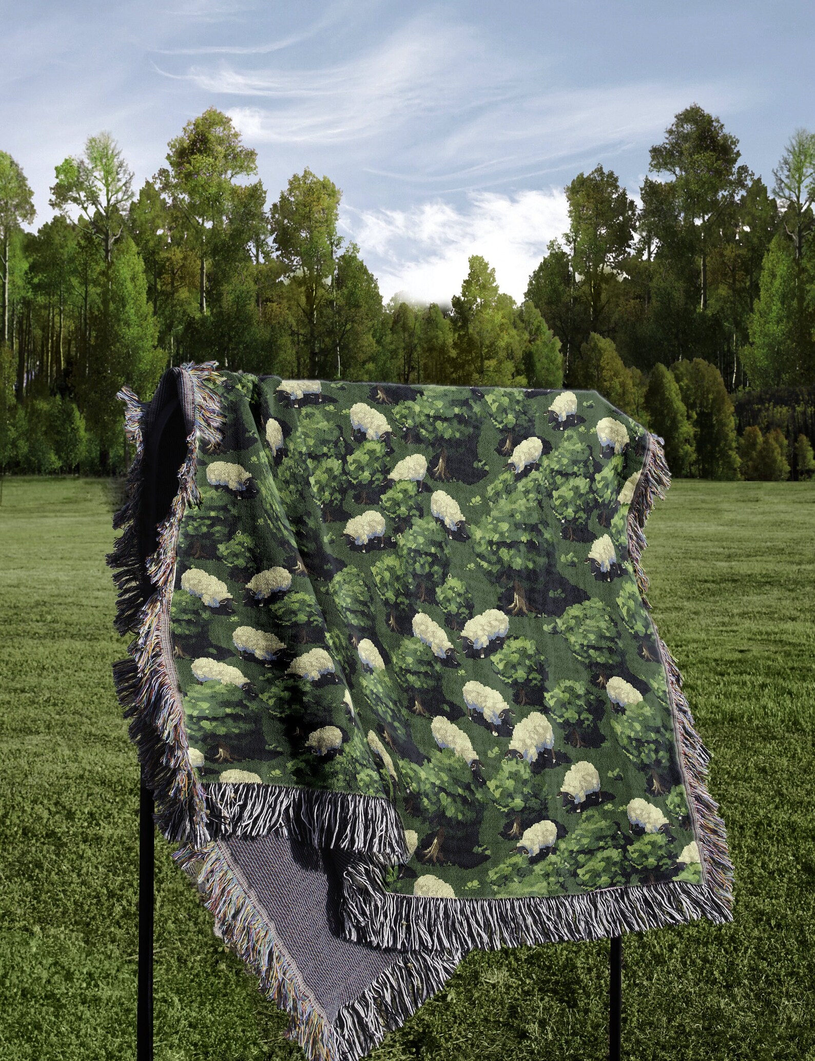 Woodland Nursery Wall Art Tapestry Blanket Woven Tapestry Wall Art Gift ...