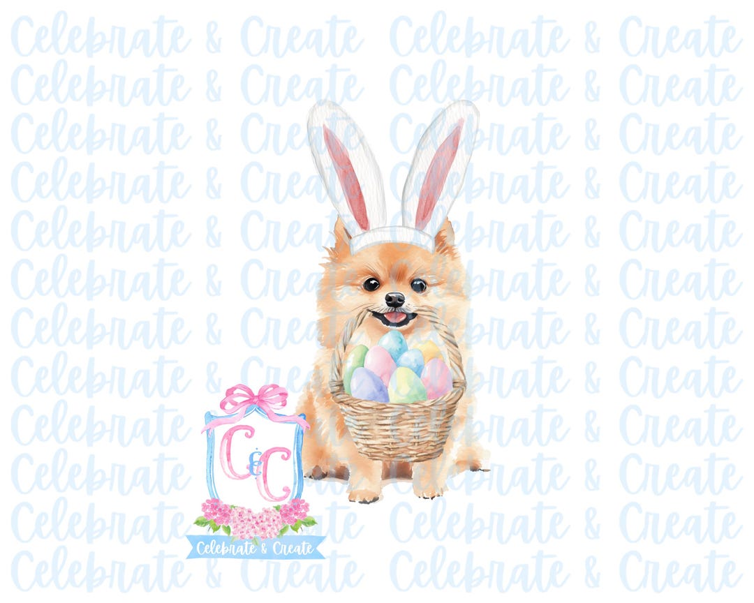 Pomeranian Watercolor Dog Puppy PNG Clip Art Clipart Grandmillennial ...