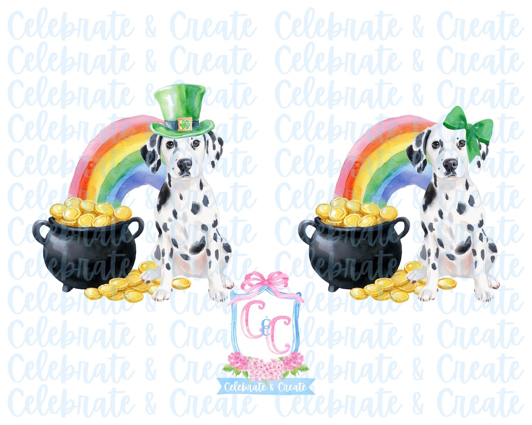 Dalmatian Watercolor Dog Puppy PNG Clip Art Clipart Grandmillennial ...