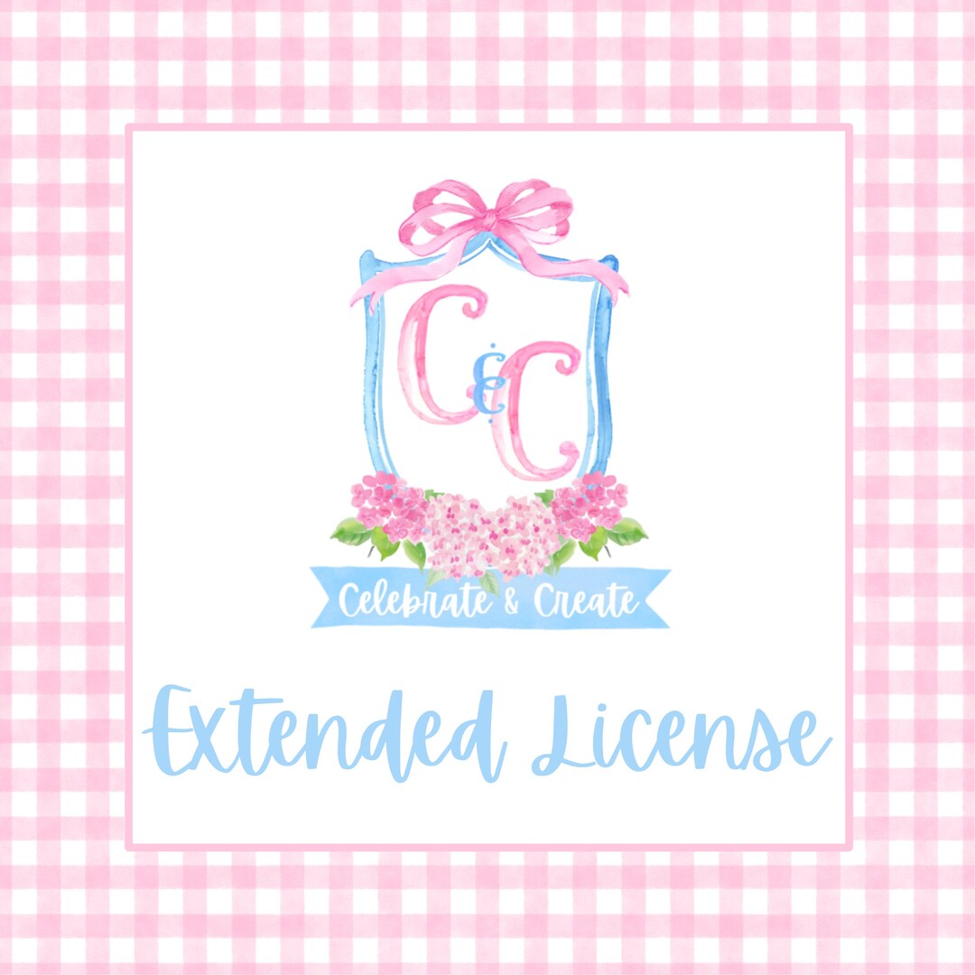 Extended Commercial License for ONE Pattern / Design at Celebrate and ...
