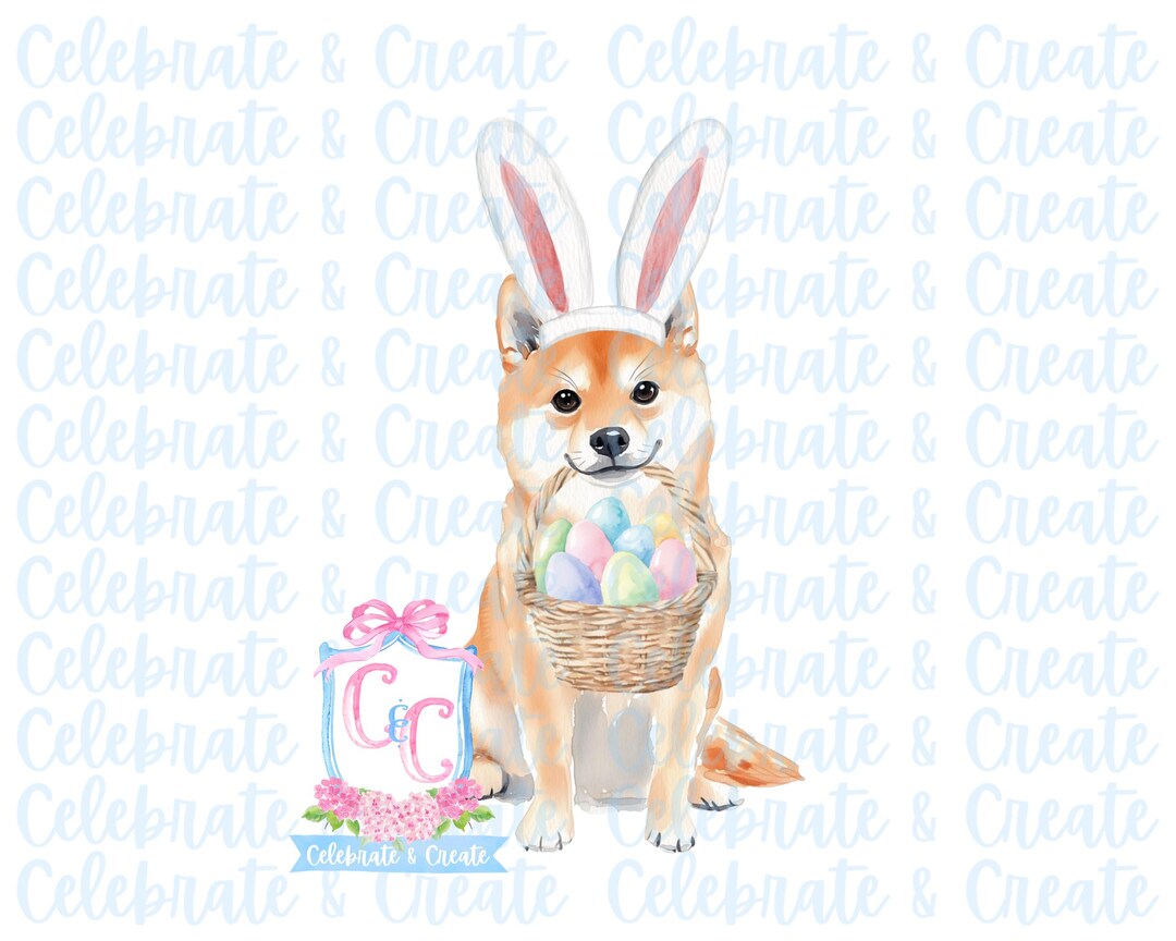 Shiba Ina Watercolor Dog Puppy PNG Clip Art Clipart Grandmillennial ...