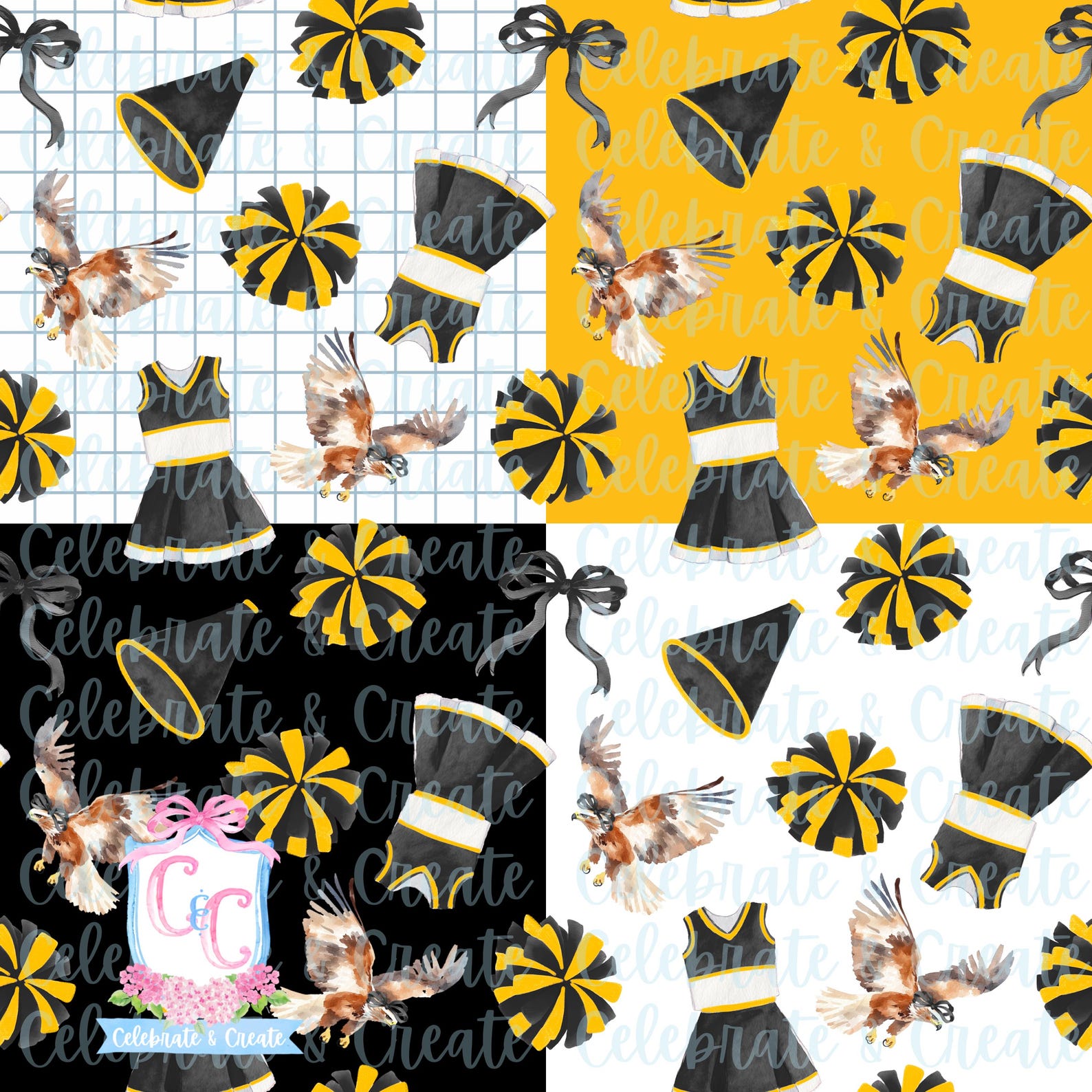 Watercolor SEAMLESS PATTERN Png Clipart Grandmillennial Fleur De Lis ...