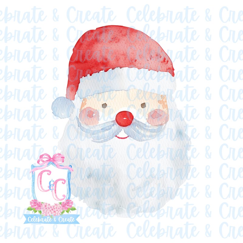 Preppy Santa - Etsy