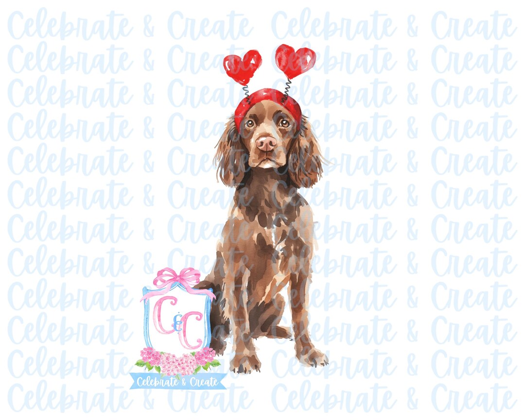 Watercolor Boykin Spaniel Dog PNG Clipart Grandmillennial Doodles AI ...