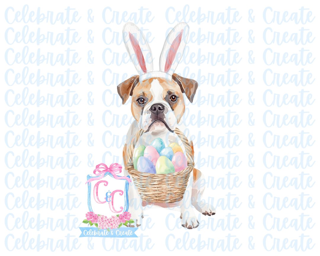 English Bulldog Watercolor Dog Puppy PNG Clip Art Clipart ...