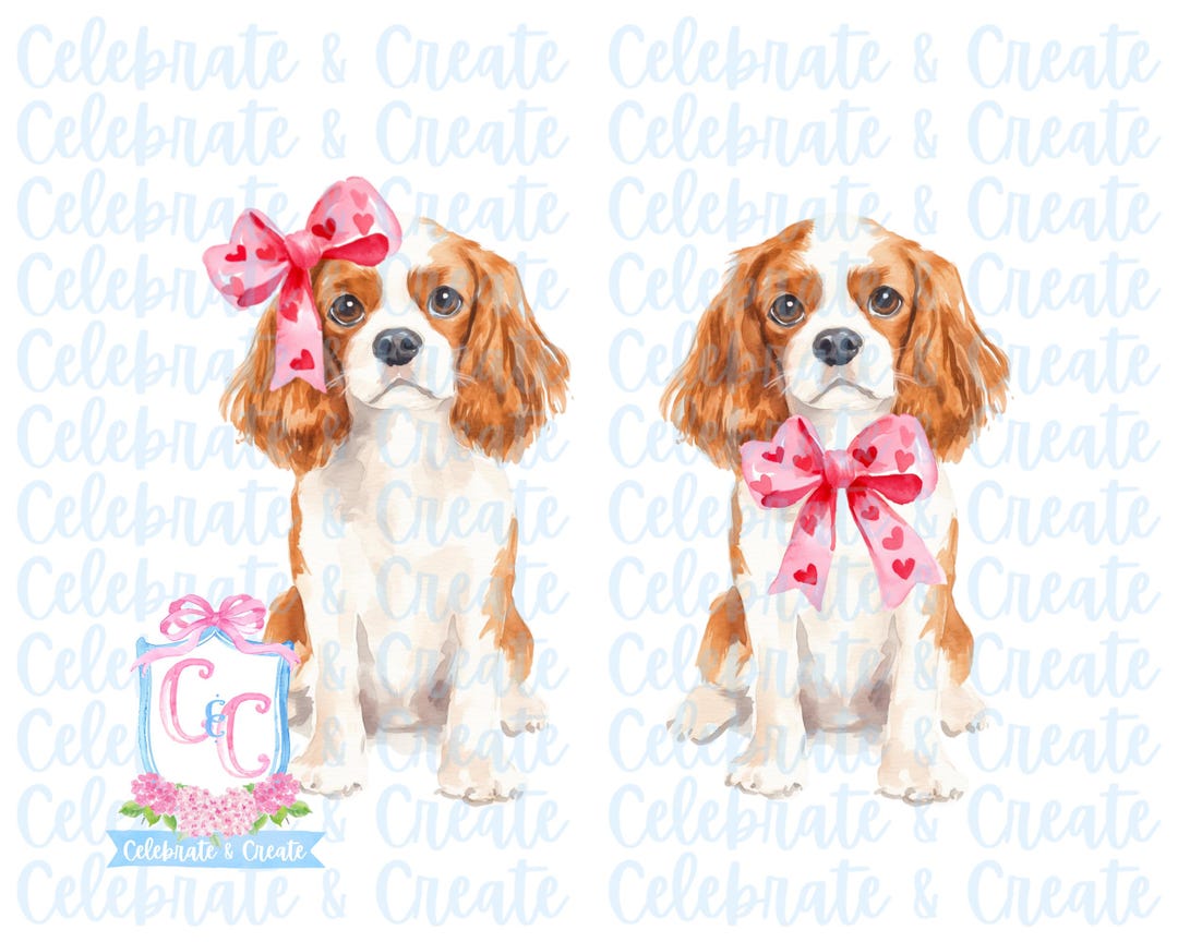 Watercolor Cavalier King Charles Spaniel Dog PNG Clipart ...