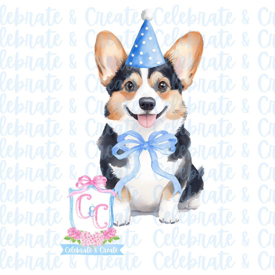 Corgi (2) Watercolor Dog Puppy PNG Clip Art Clipart Grandmillennial ...