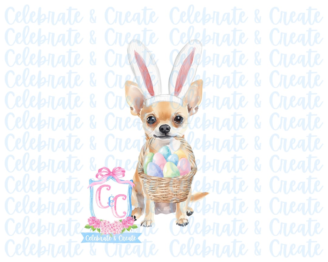 Chihuahua Watercolor Dog Puppy PNG Clip Art Clipart Grandmillennial ...