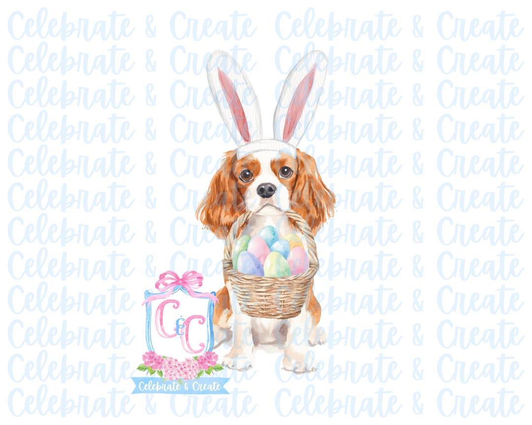Cavalier King Charles Spaniel Watercolor Dog Puppy PNG Clip Art Clipart ...