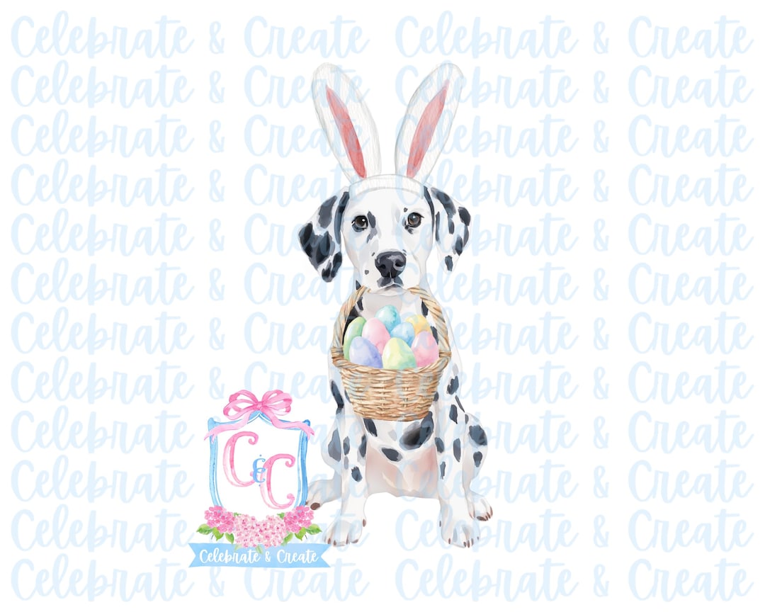 Dalmatian Watercolor Dog Puppy PNG Clip Art Clipart Grandmillennial ...