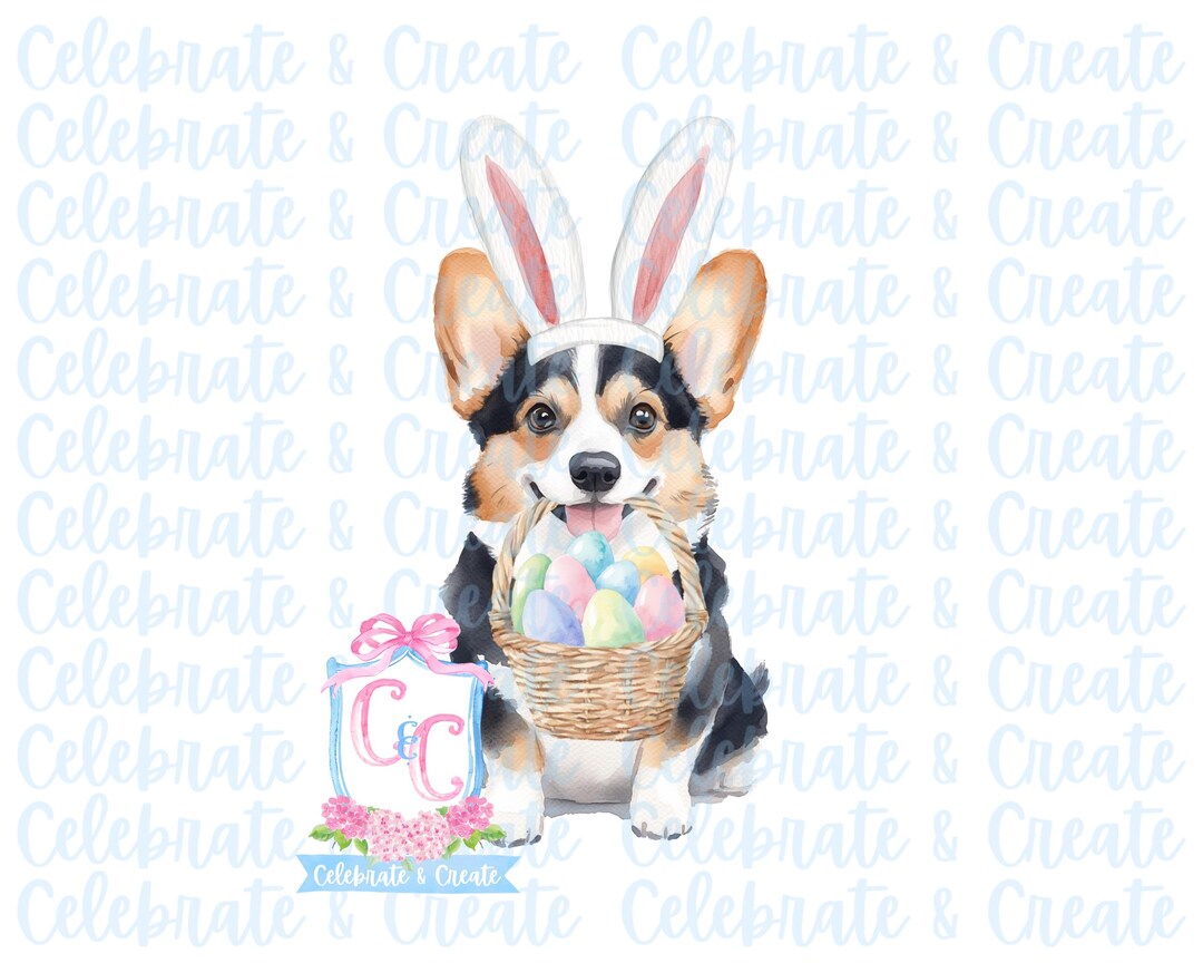 Tri-colored Corgi Watercolor Dog Puppy PNG Clip Art Clipart ...
