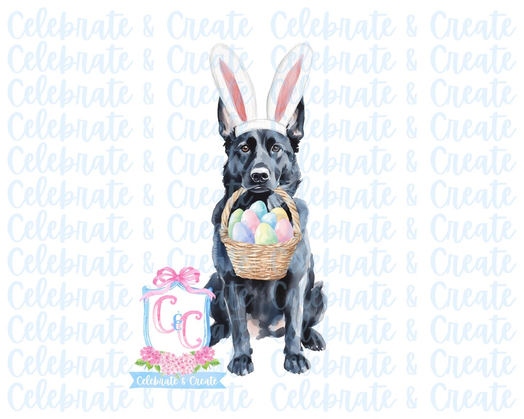 German Shepherd GSD Watercolor Dog Puppy PNG Clip Art Clipart ...