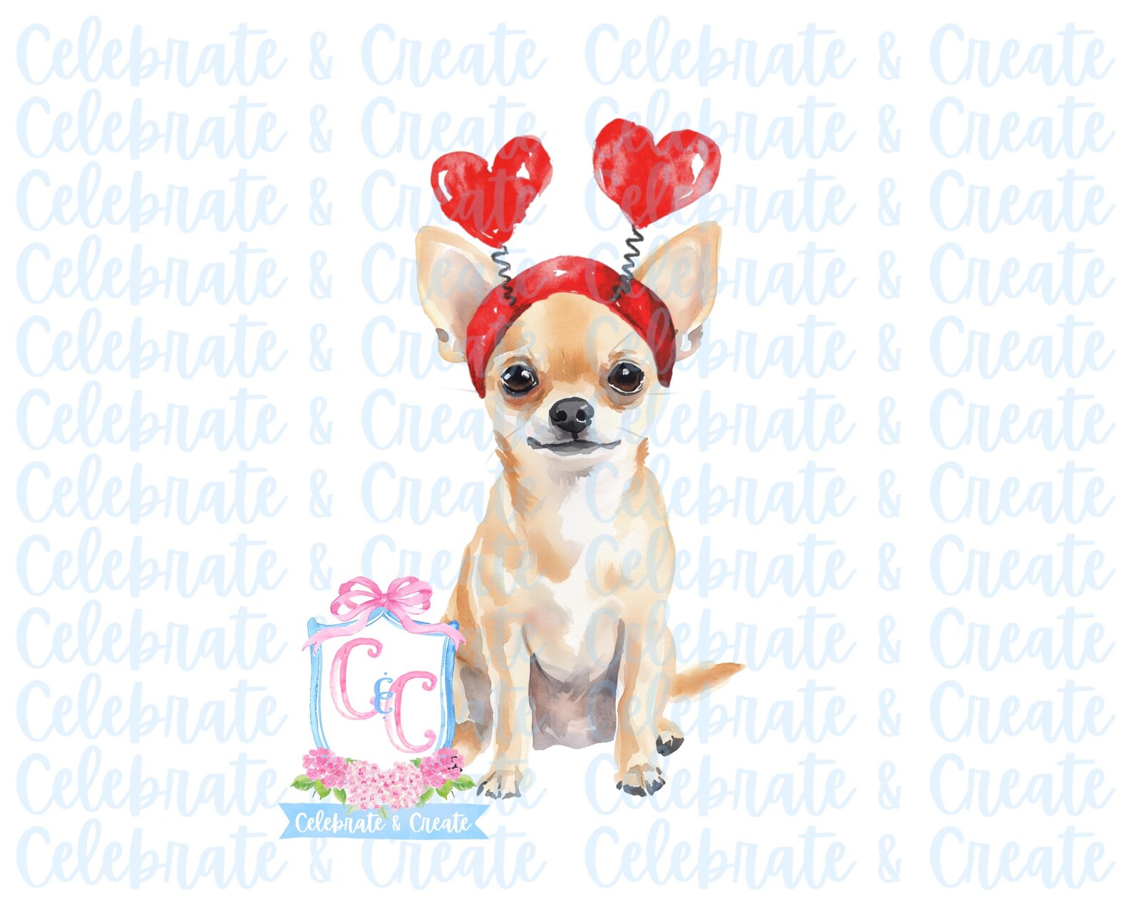 Watercolor Chihuahua Dog PNG Clipart Grandmillennial Doodles AI Drew ...