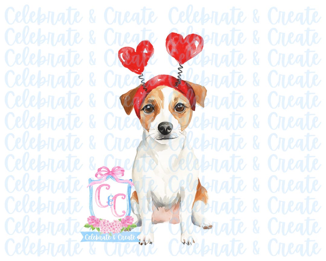 Watercolor Jack Russell Terrier Dog PNG Clipart Grandmillennial Doodles ...