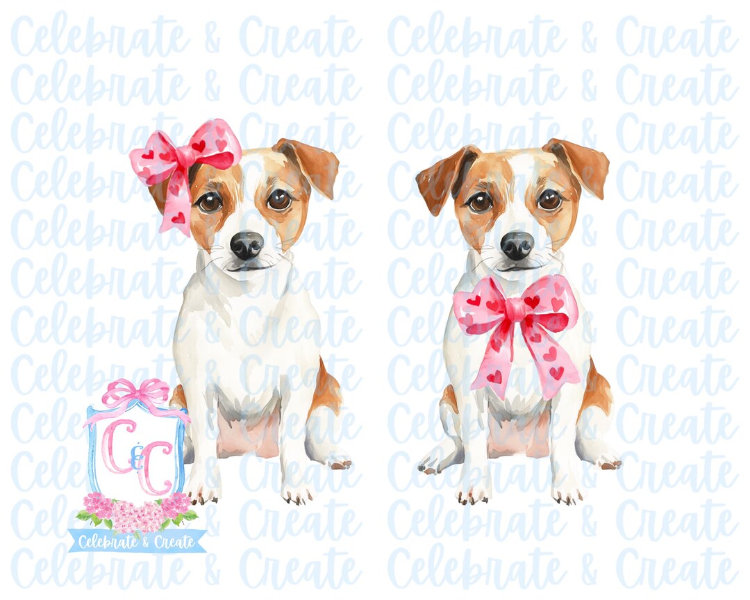 Watercolor Jack Russell Terrier Dog PNG Clipart Grandmillennial Doodles ...