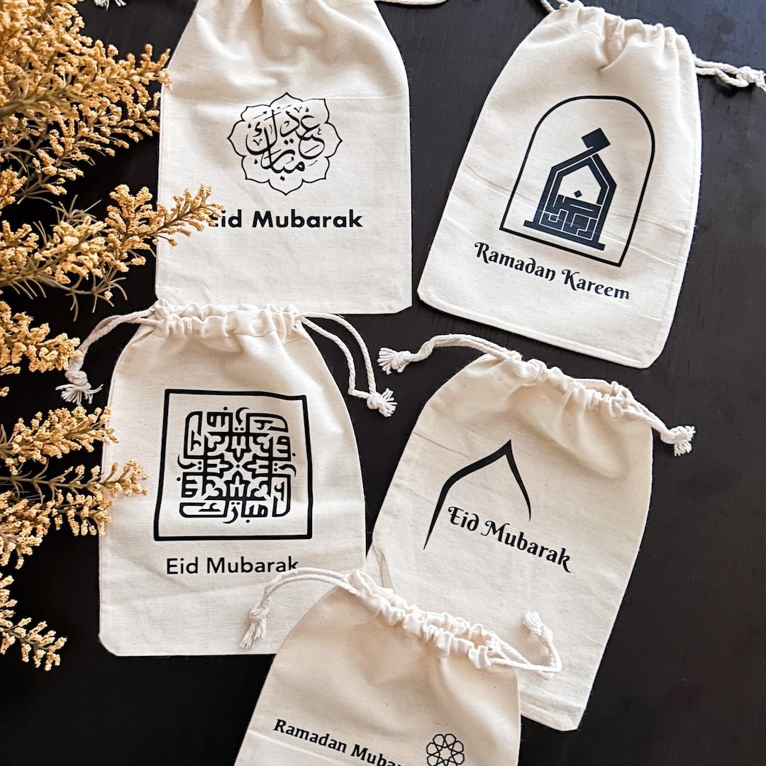 Eid and Ramadan Gift Bags, Islamic Pattern Favor Bags, Eid Ramadan ...