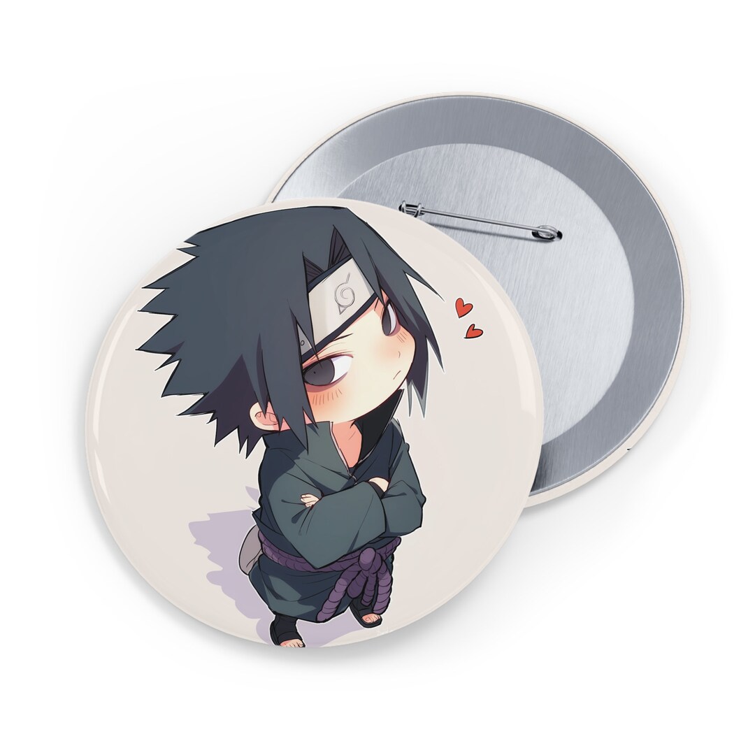 Cute Chibi ANIME Naruto-sauske Metal Badge-button-pin Beautiful ...
