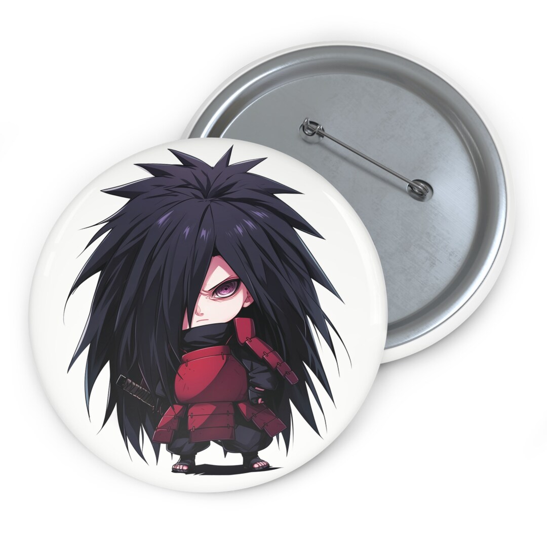 Anime-naruto-madara Uchiha Metal BADGE/BUTTON Beautiful Backpack ...