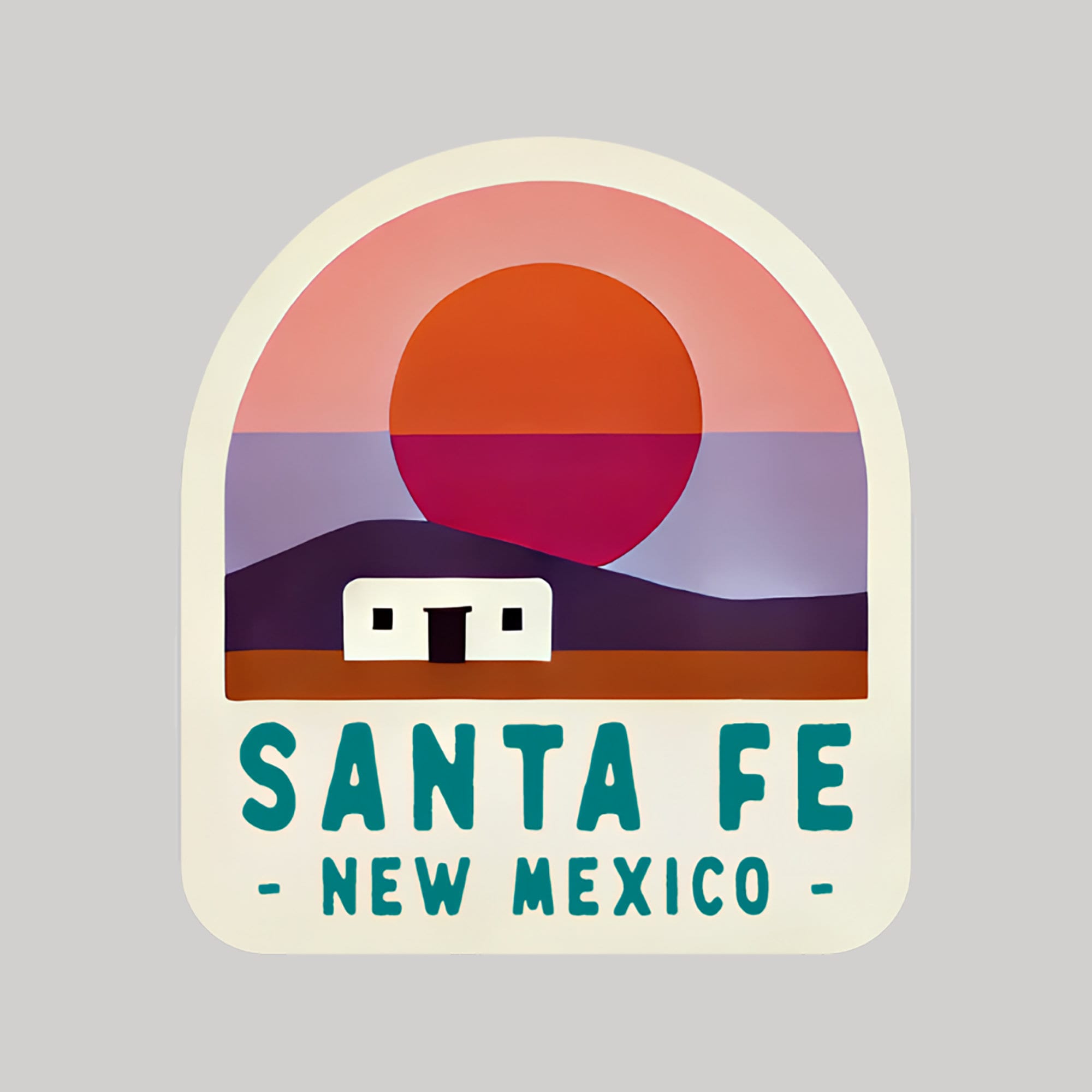 Santa Fe, New Mexico Sticker, 2.68x3 In. - Etsy