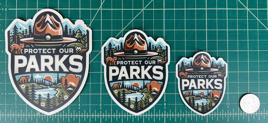 Protect Our Parks, Park Ranger Sticker, Various Sizes - Etsy