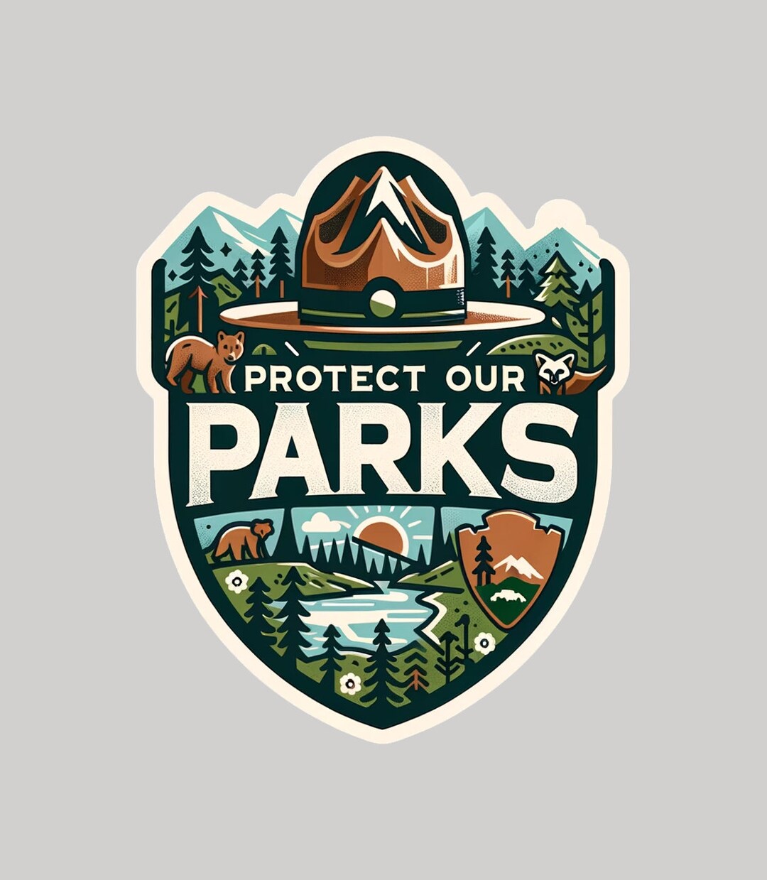 Protect Our Parks, Park Ranger Sticker, Various Sizes - Etsy