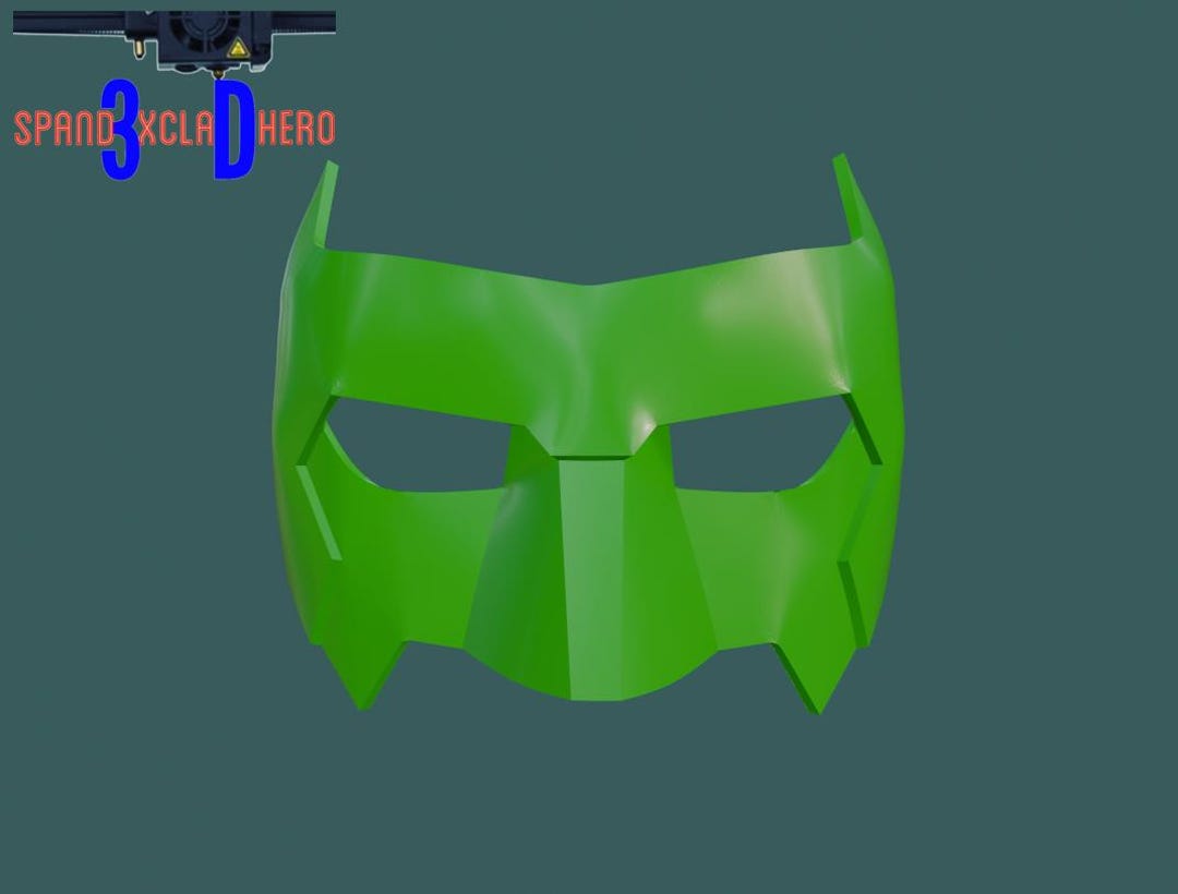 Kyle Rayner Green Lantern Mask Raw Print - PHYSICAL ITEM - - Etsy