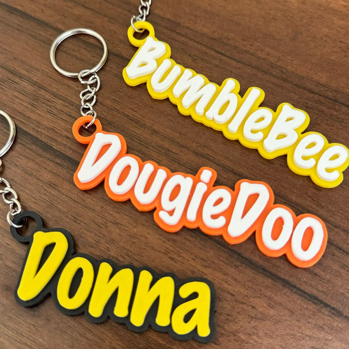 Personalized Name Keychains, 3D Printed Keychains, Custom Name ...
