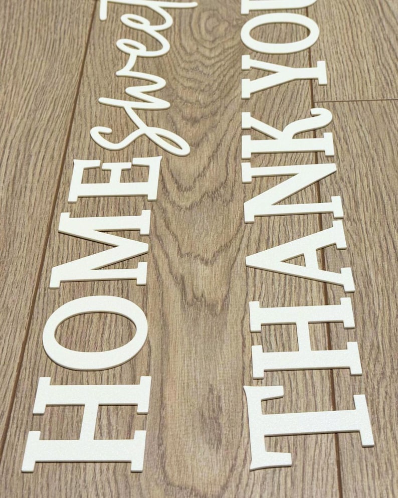 Home Sweet Home Thank You God Sign, 3D Wall Art, Customizable Assembly ...