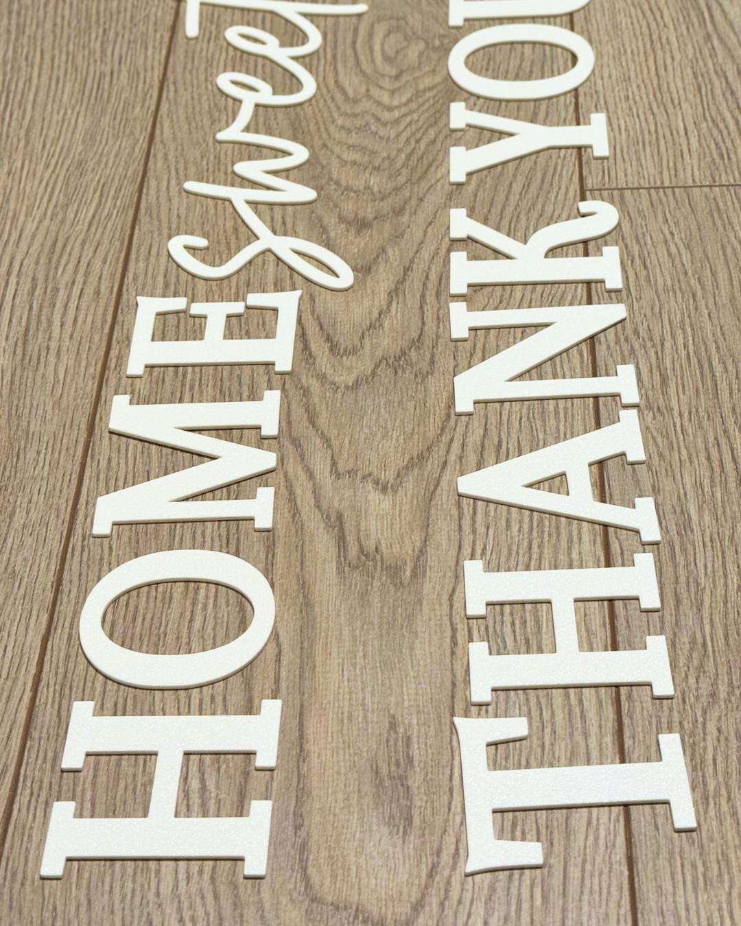 Home Sweet Home Thank You God Sign, 3D Wall Art, Customizable Assembly ...