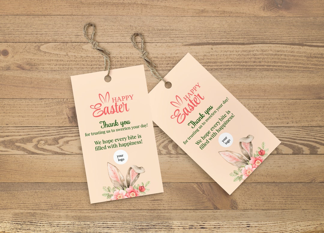 Thank You Easter Tags, Gift Tags, Easter Tag, Tags Template, Easter ...