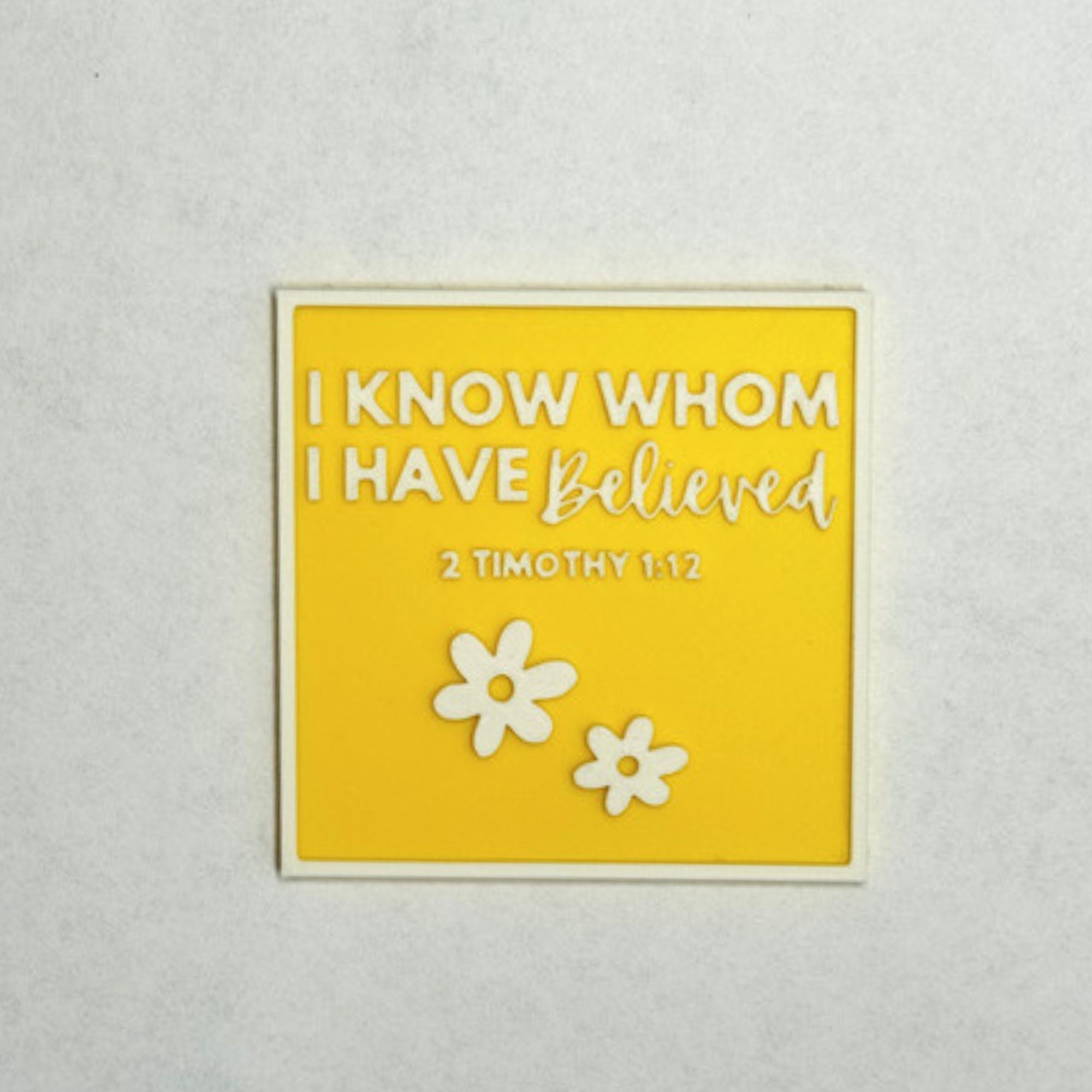 Bible Verse Magnet 2 Timothy 1:12, Christian Scripture Magnet, Fridge ...