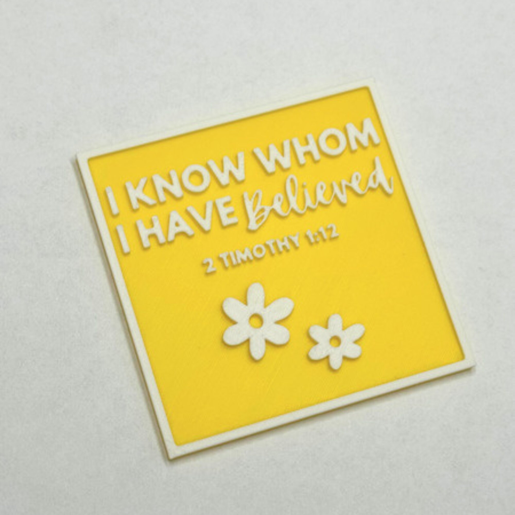 Bible Verse Magnet 2 Timothy 1:12, Christian Scripture Magnet, Fridge ...