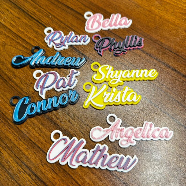 Personalized Name Keychains, 3D Printed Keychains, Custom Name ...