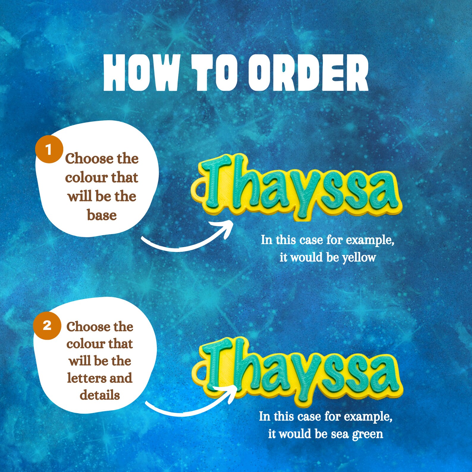 Personalized Name Keychains, 3D Printed Keychains, Custom Name ...