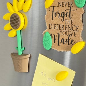 Sunflower Magnet Kit, Great for Notes Photos Reminders, Fun Decorative ...